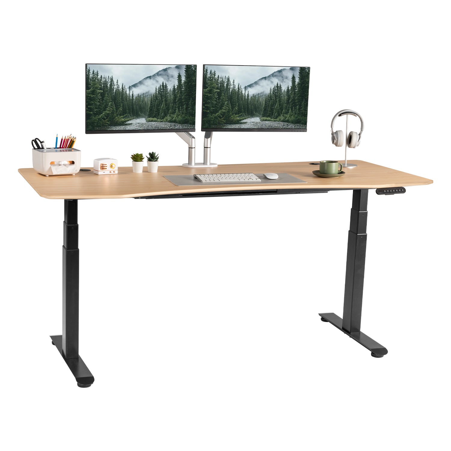 Max Pro Series Standing Desk with Contour Top – FinerCrafts